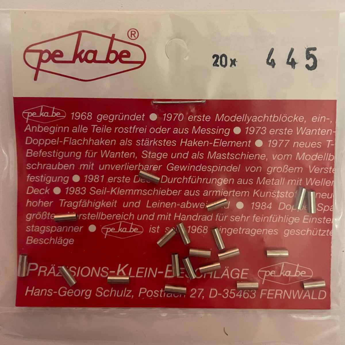 Pekabe 445 Rigging Crimps – PJ Sails